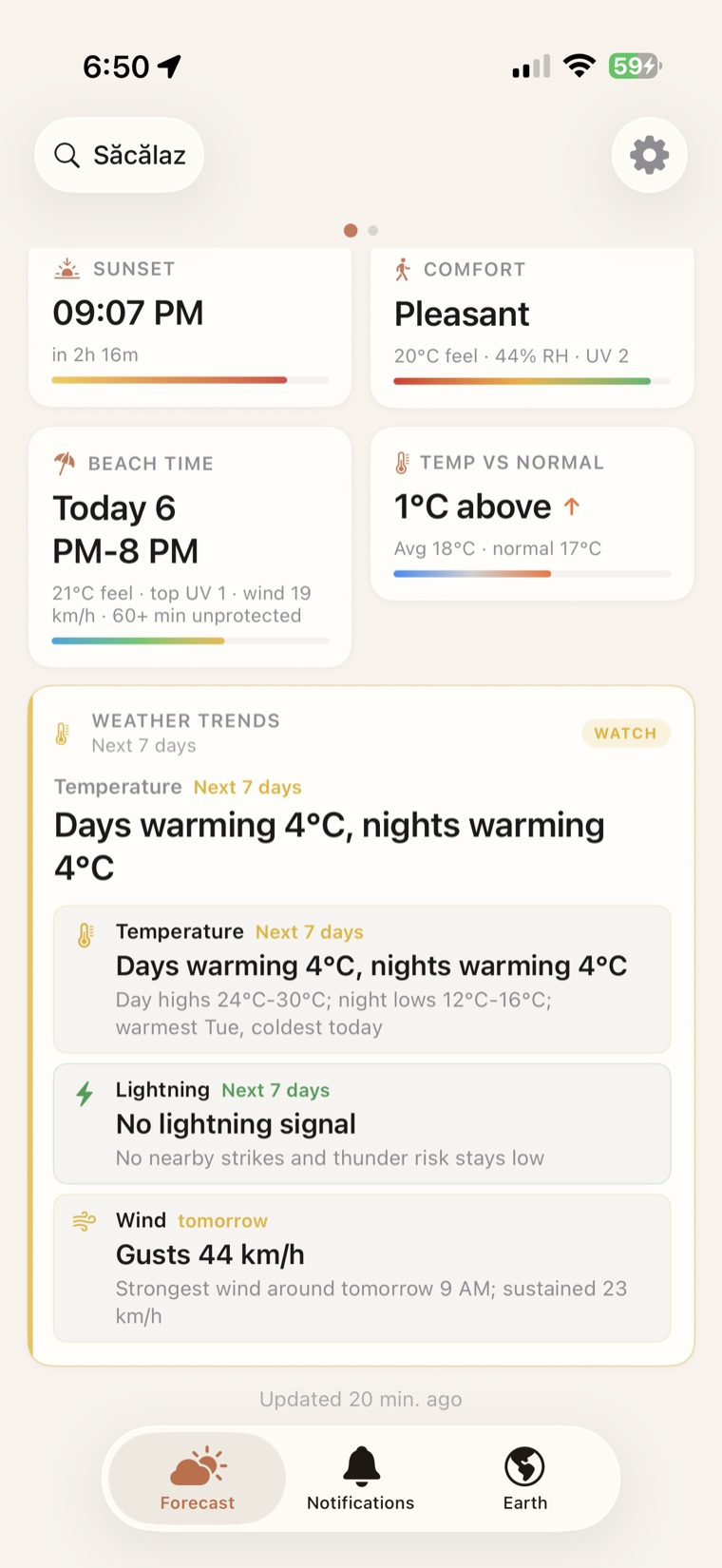 Magic Weather — The Earth, live.